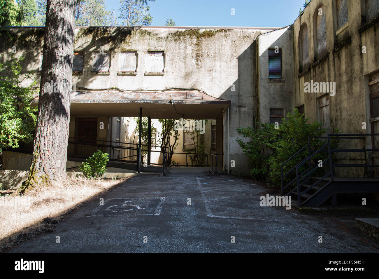 One of the abandoned buildings of the Nevada State Hospital in ...