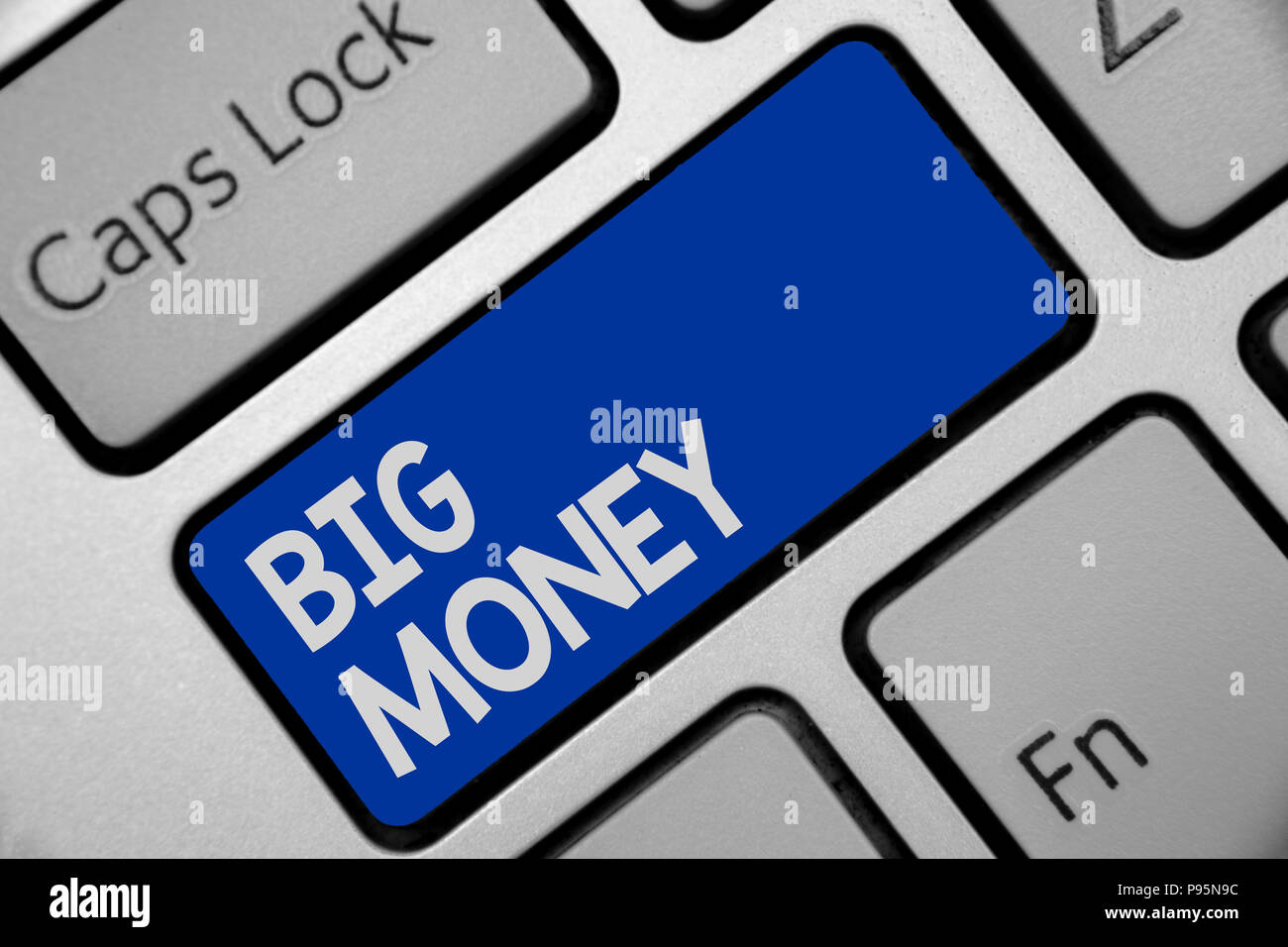Handwriting text writing Big Money. Concept meaning Pertaining to a lot ...