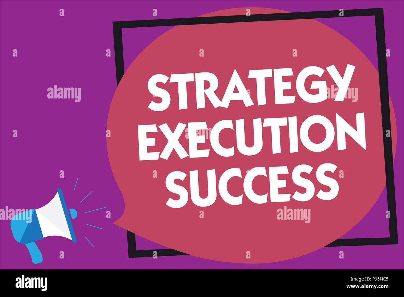 Text sign showing Strategy Execution Success. Conceptual photo putting ...