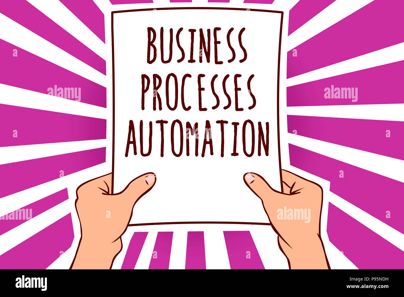Text sign showing Business Processes Automation. Conceptual photo ...