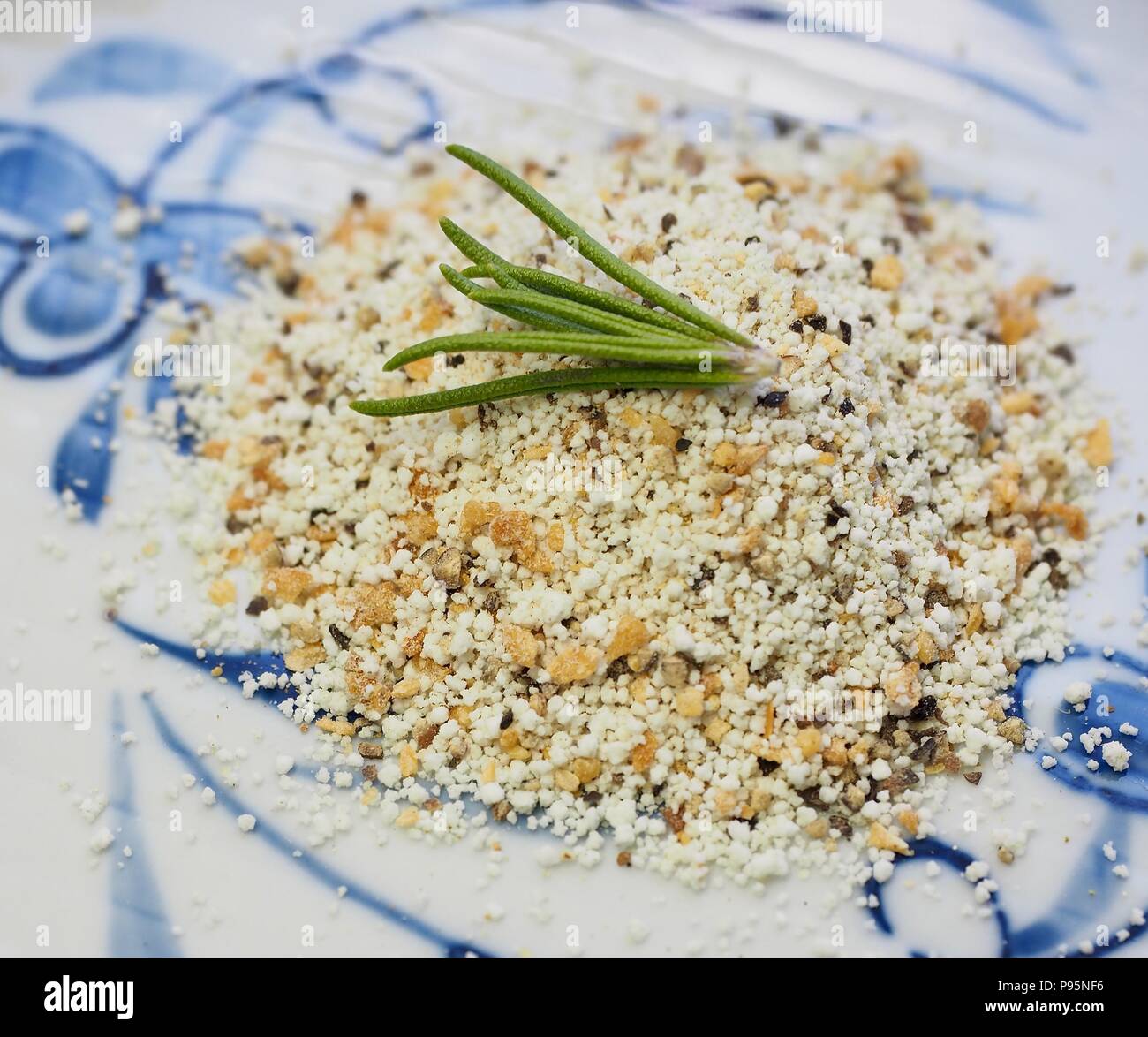 Herbal flavor salt, spice powder Stock Photo - Alamy