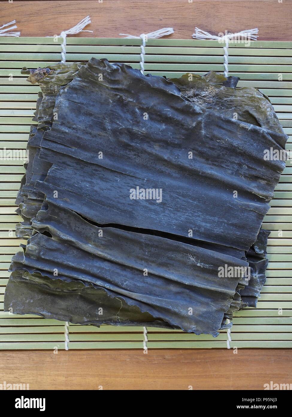 Asian food ingredients Dried kelp Stock Photo - Alamy