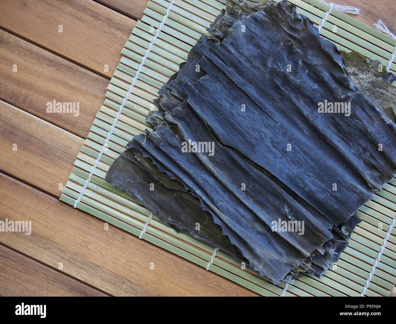 Asian food ingredients Dried kelp Stock Photo - Alamy