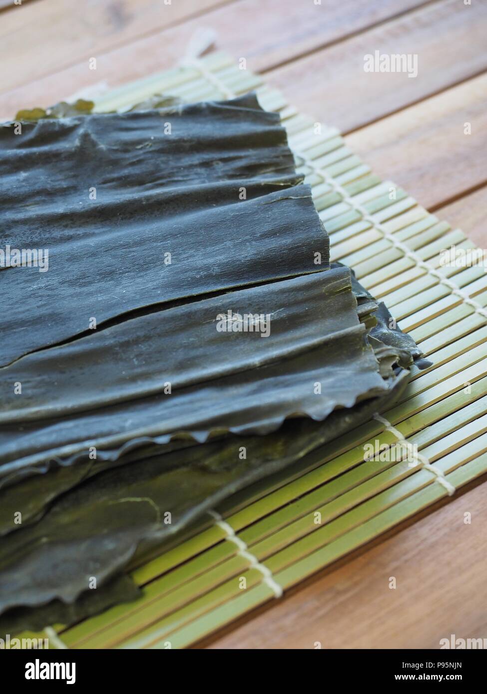 Asian food ingredients Dried kelp Stock Photo - Alamy