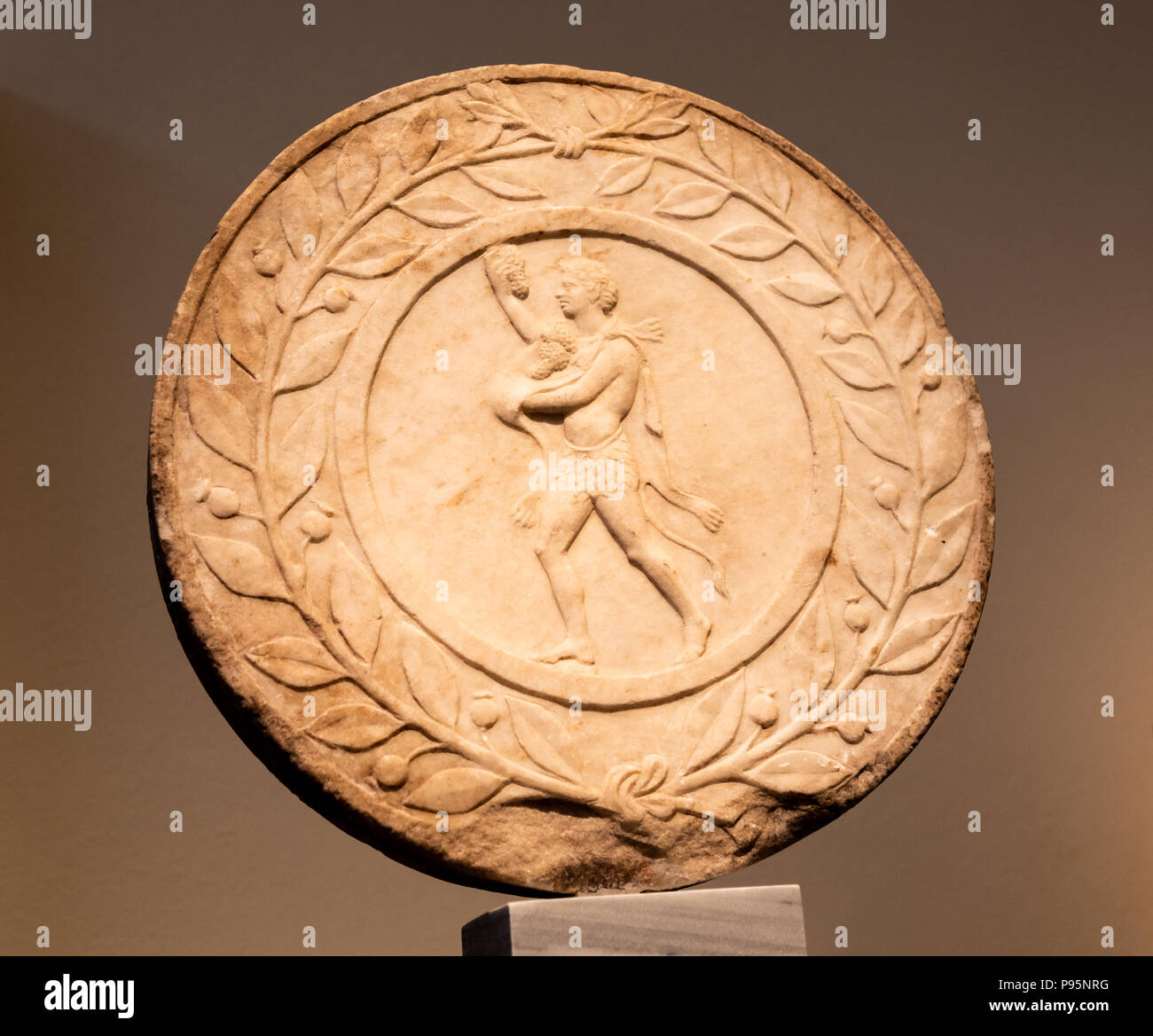 Marble Disk, Oscillum (Rotating Window), Emperor Augustus, 29 BC - 14 ...