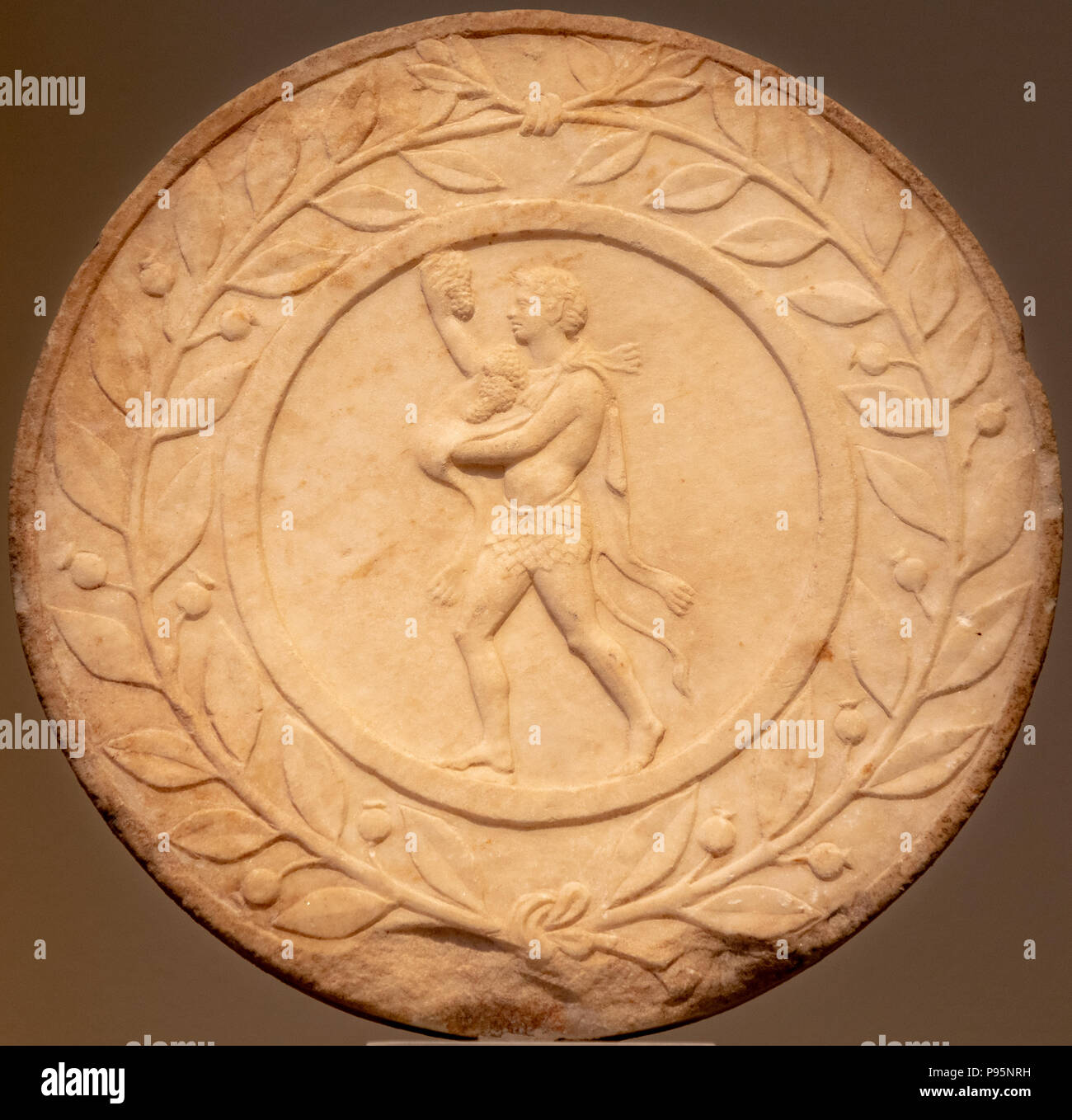 Marble Disk, Oscillum (Rotating Window), Emperor Augustus, 29 BC - 14 ...