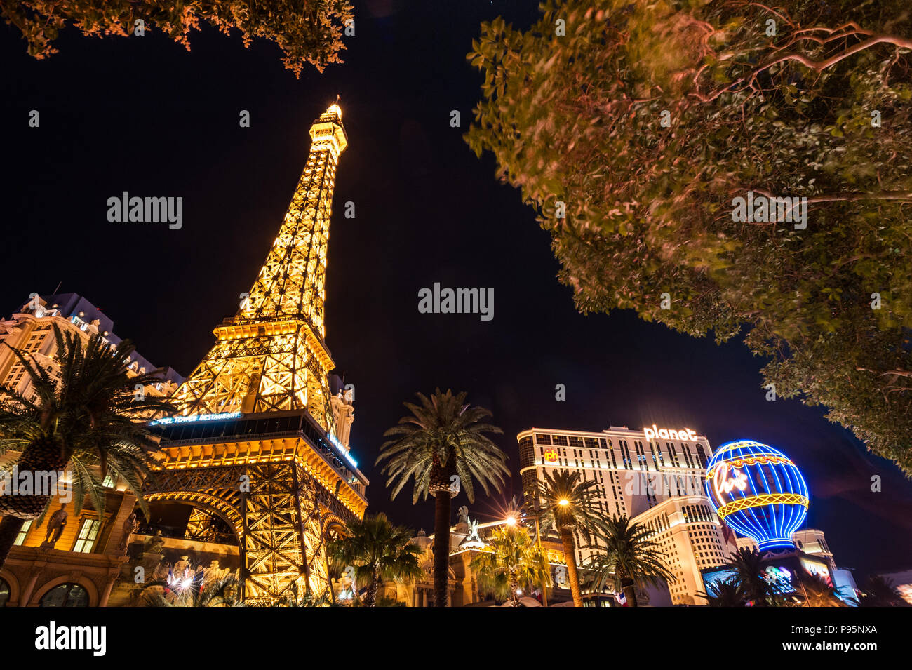 Las Vegas, Nevada, United States - May 27, 2013: Night exposure of the ...
