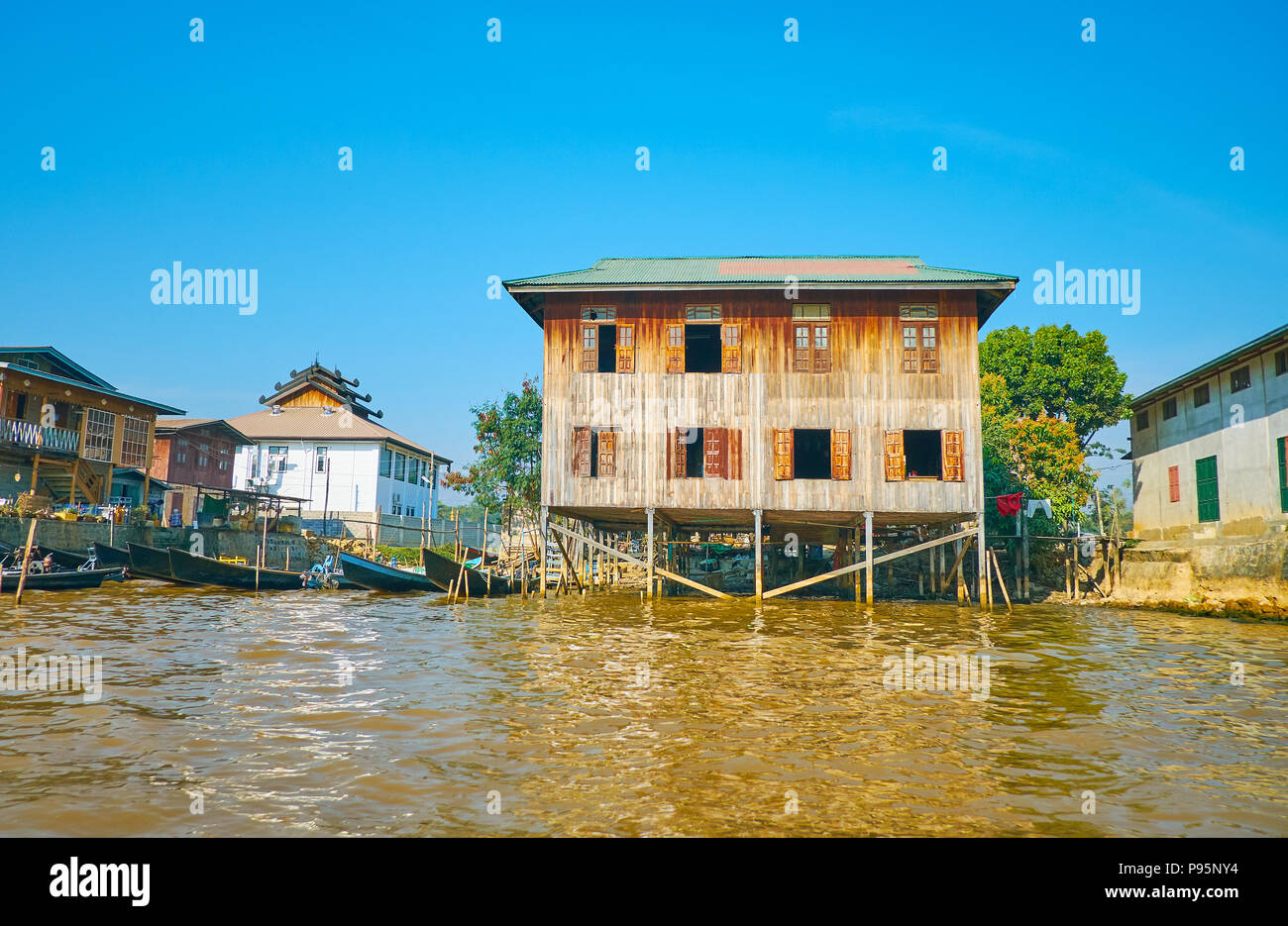 Southeast asia myanmar burma inlay lake agriculture hi-res stock ...