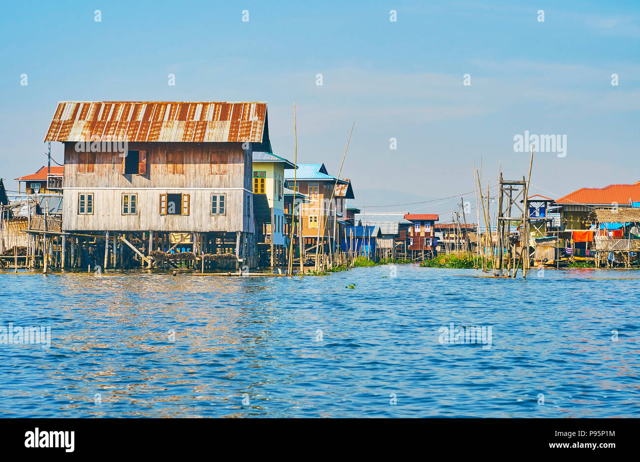 Southeast asia myanmar burma inlay lake agriculture hi-res stock ...