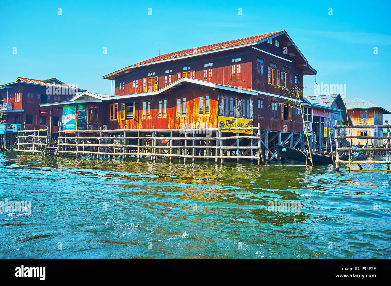 Southeast asia myanmar burma inlay lake agriculture hi-res stock ...