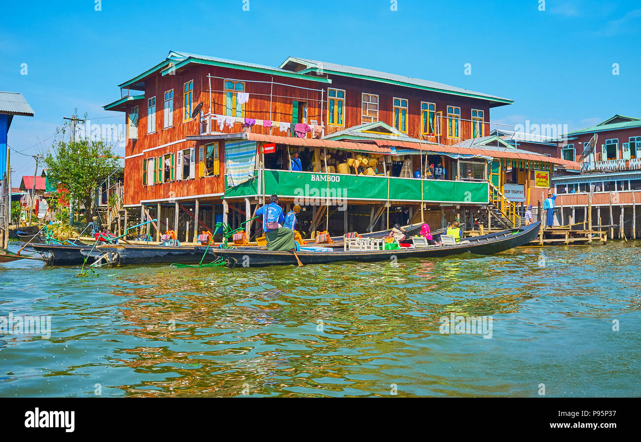 Southeast asia myanmar burma inlay lake agriculture hi-res stock ...