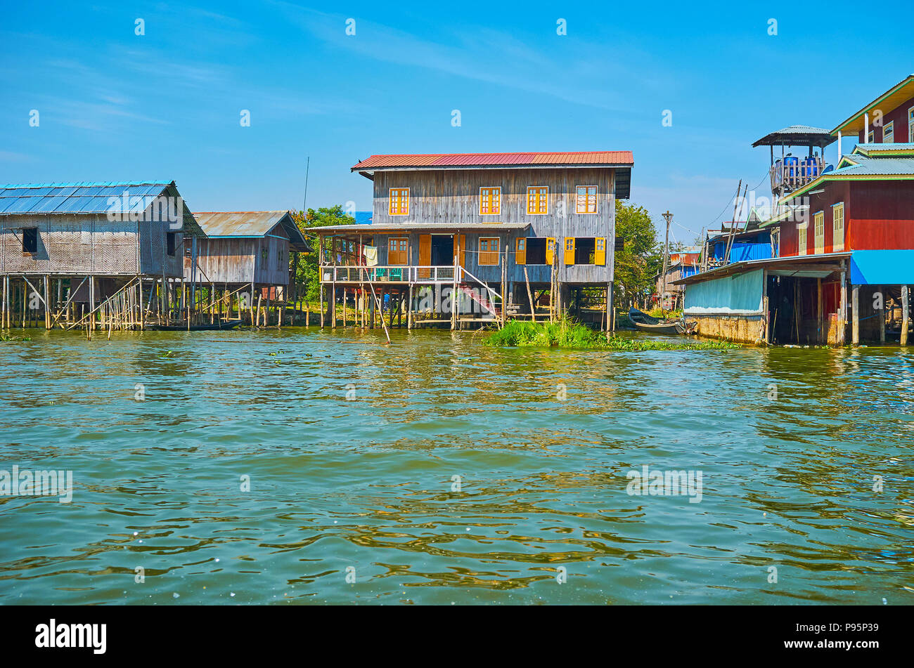 Southeast asia myanmar burma inlay lake agriculture hi-res stock ...