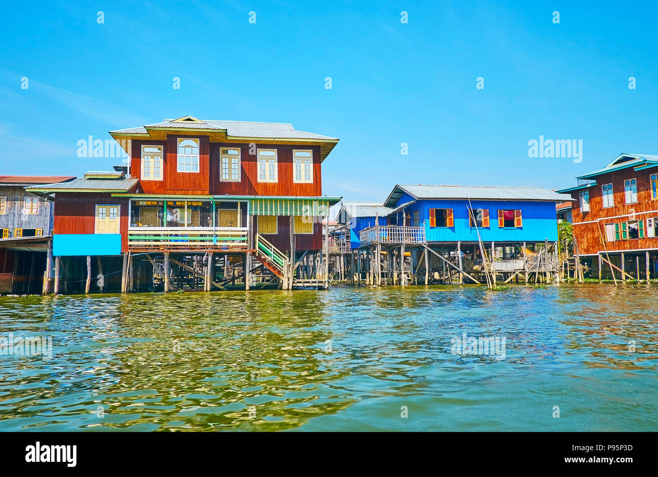 Southeast asia myanmar burma inlay lake agriculture hi-res stock ...