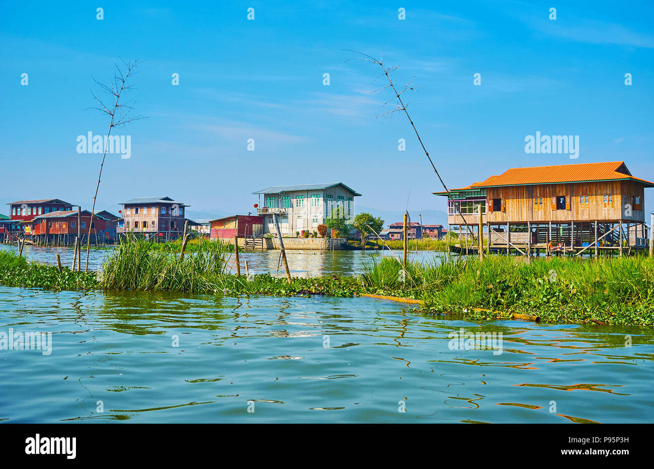Southeast asia myanmar burma inlay lake agriculture hi-res stock ...
