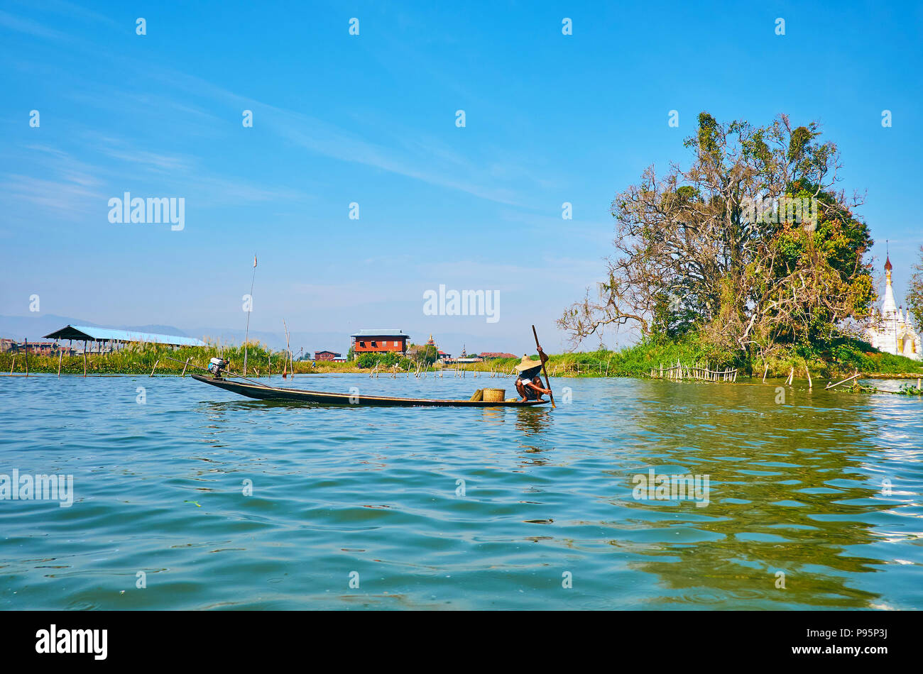 Southeast asia myanmar burma inlay lake agriculture hi-res stock ...