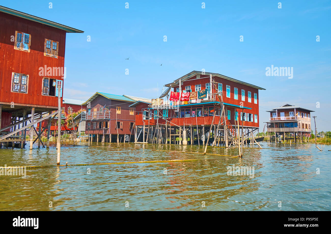 Southeast asia myanmar burma inlay lake agriculture hi-res stock ...