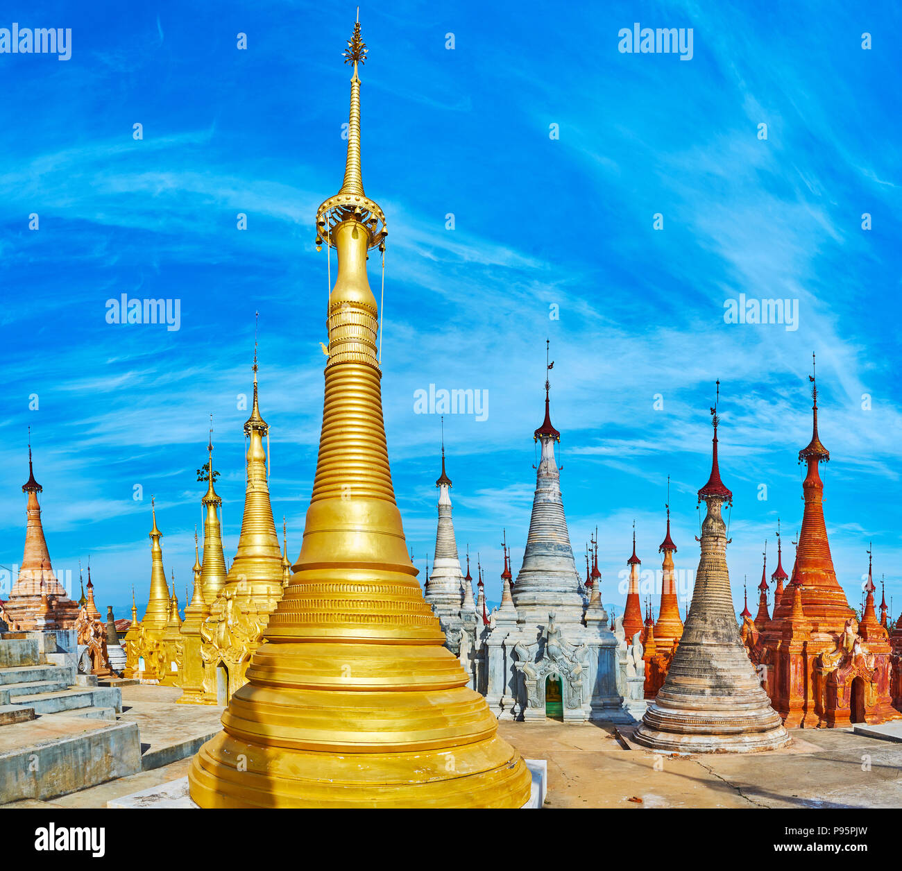 Nyaung Ohak archaeological site boasts stupas of different shape and ...