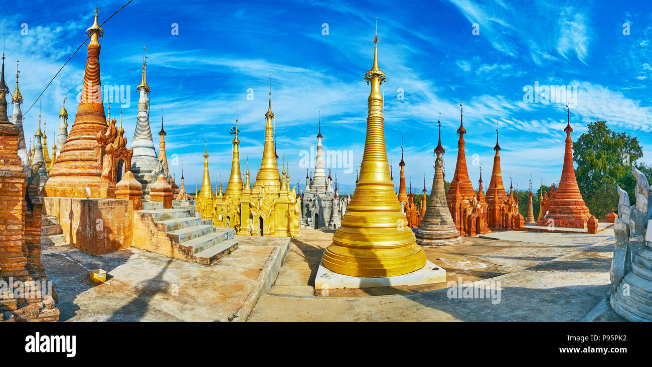 Archaeological complex of Nyaung Ohak is popular among tourists and ...