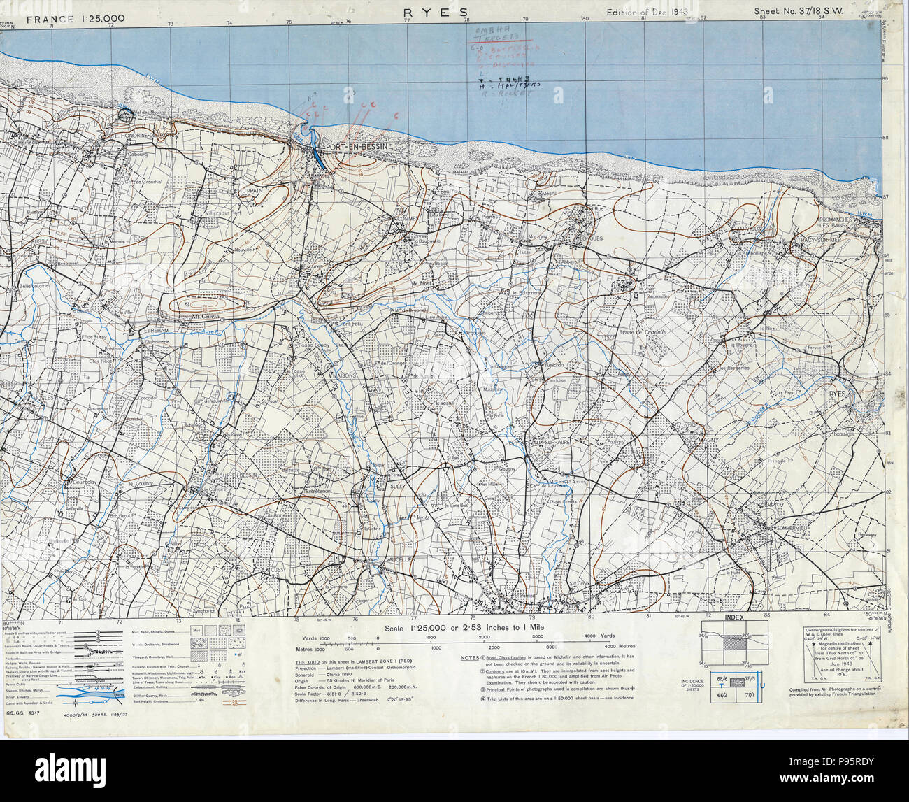Battle of normandy map hi-res stock photography and images - Alamy