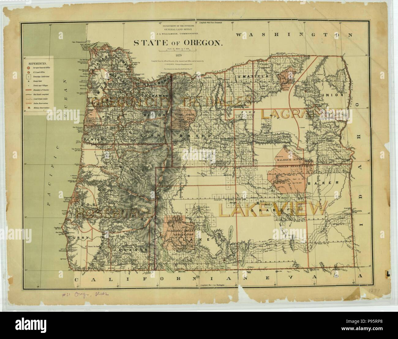 United states map 1800s hi-res stock photography and images - Alamy