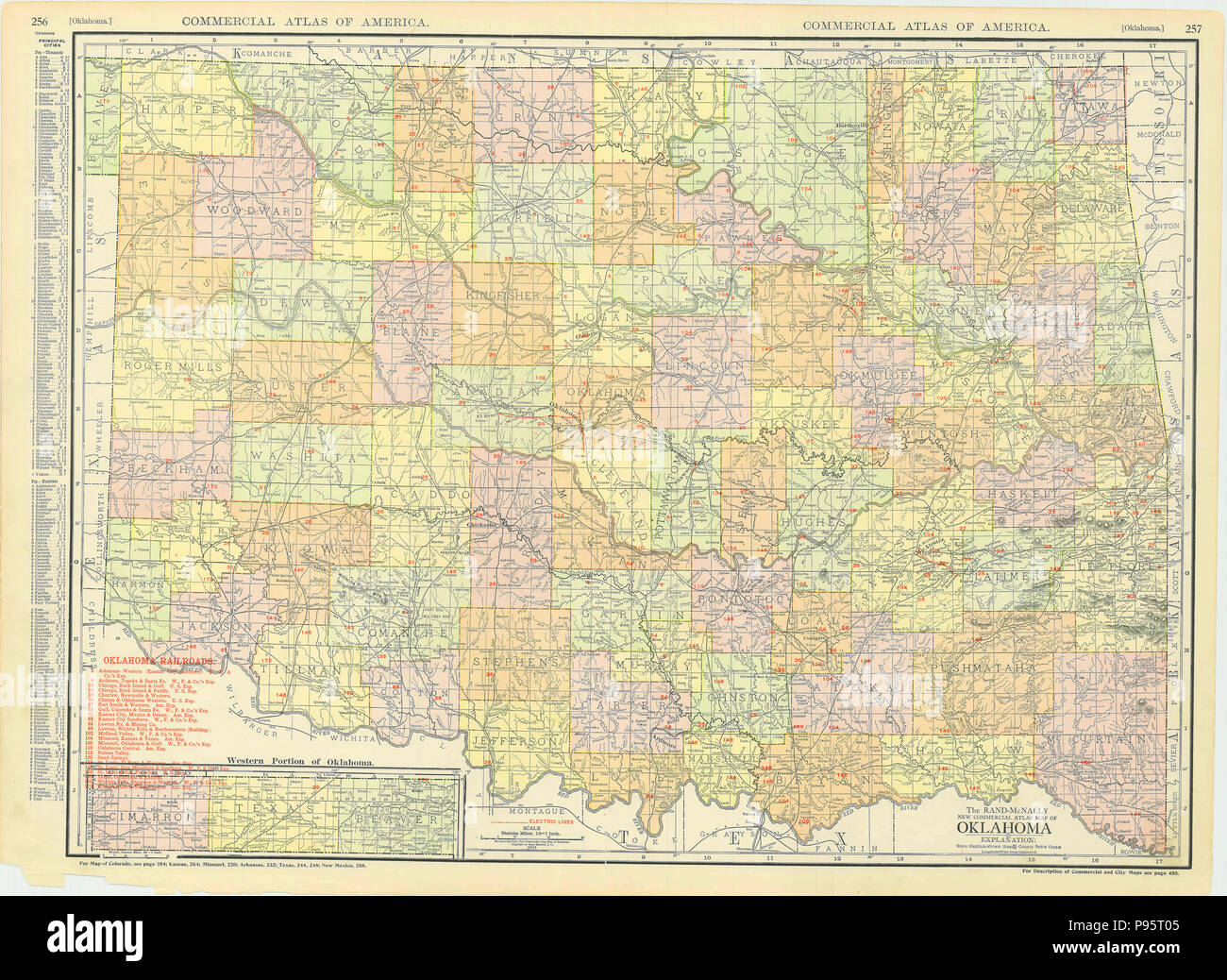1913 oklahoma map hi-res stock photography and images - Alamy
