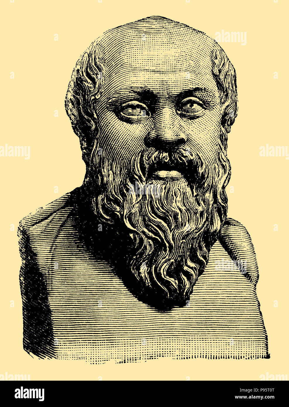 Socrates portrait illustration hi-res stock photography and images - Alamy