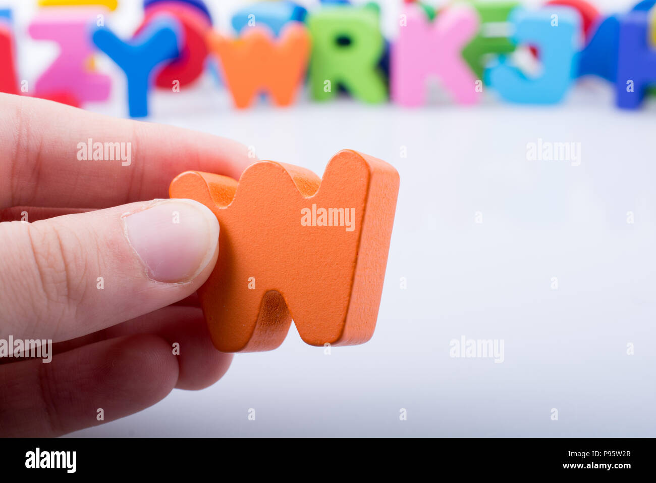 Letter cubes of Alphabet made of wood Stock Photo - Alamy