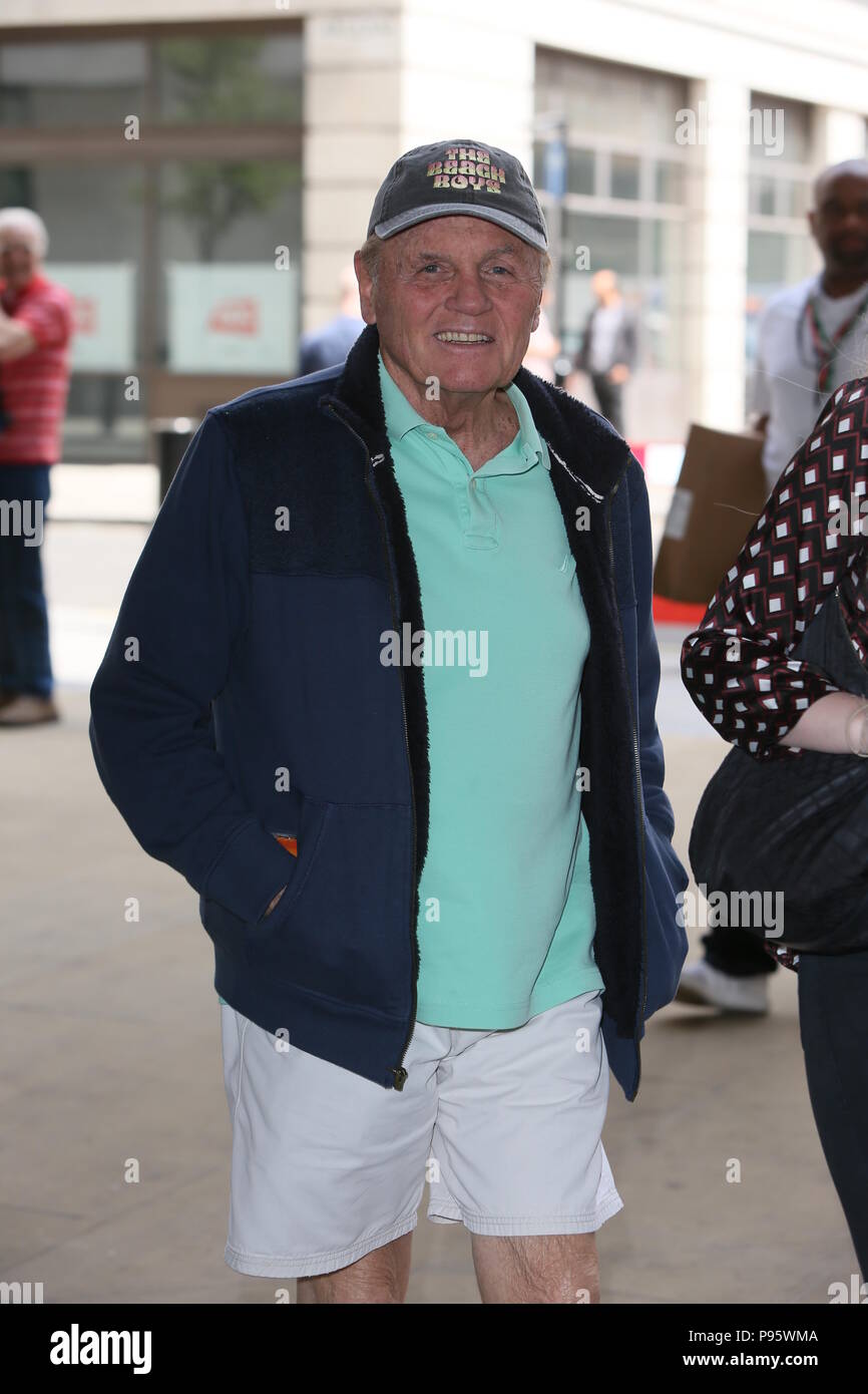 Mike Love and Bruce Johnston of The Beach Boys at the BBC Radio studios Featuring: Bruce ...