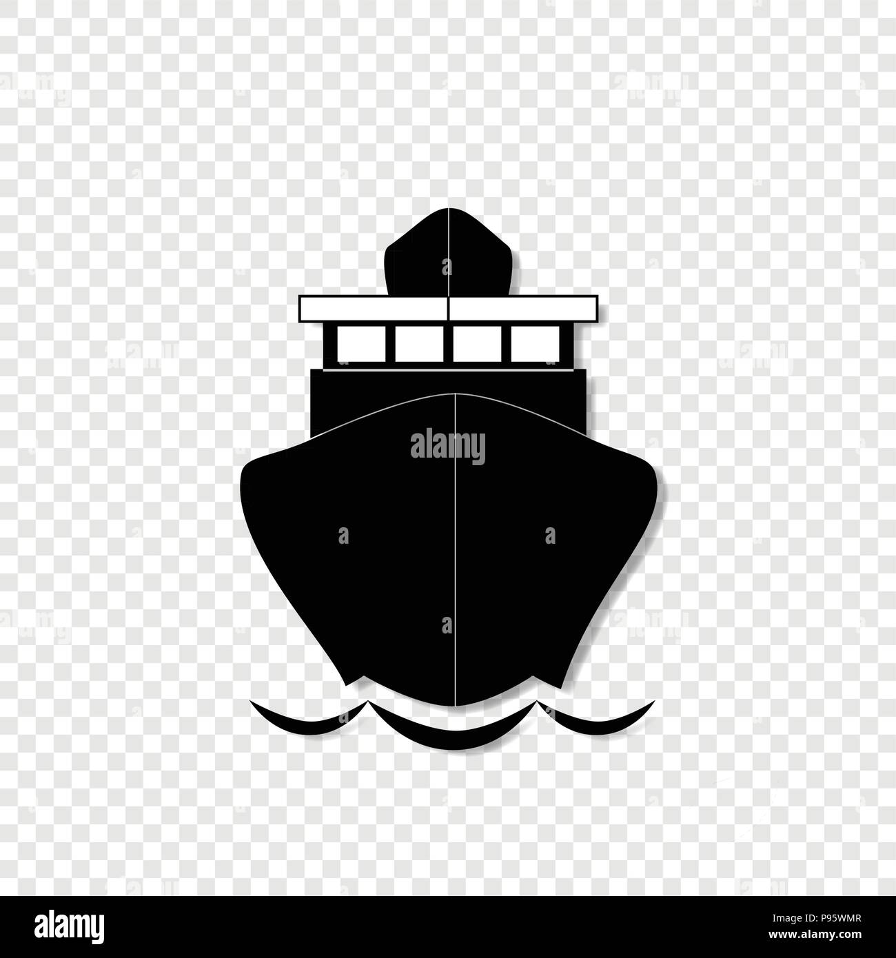 Battleship Front Silhouette