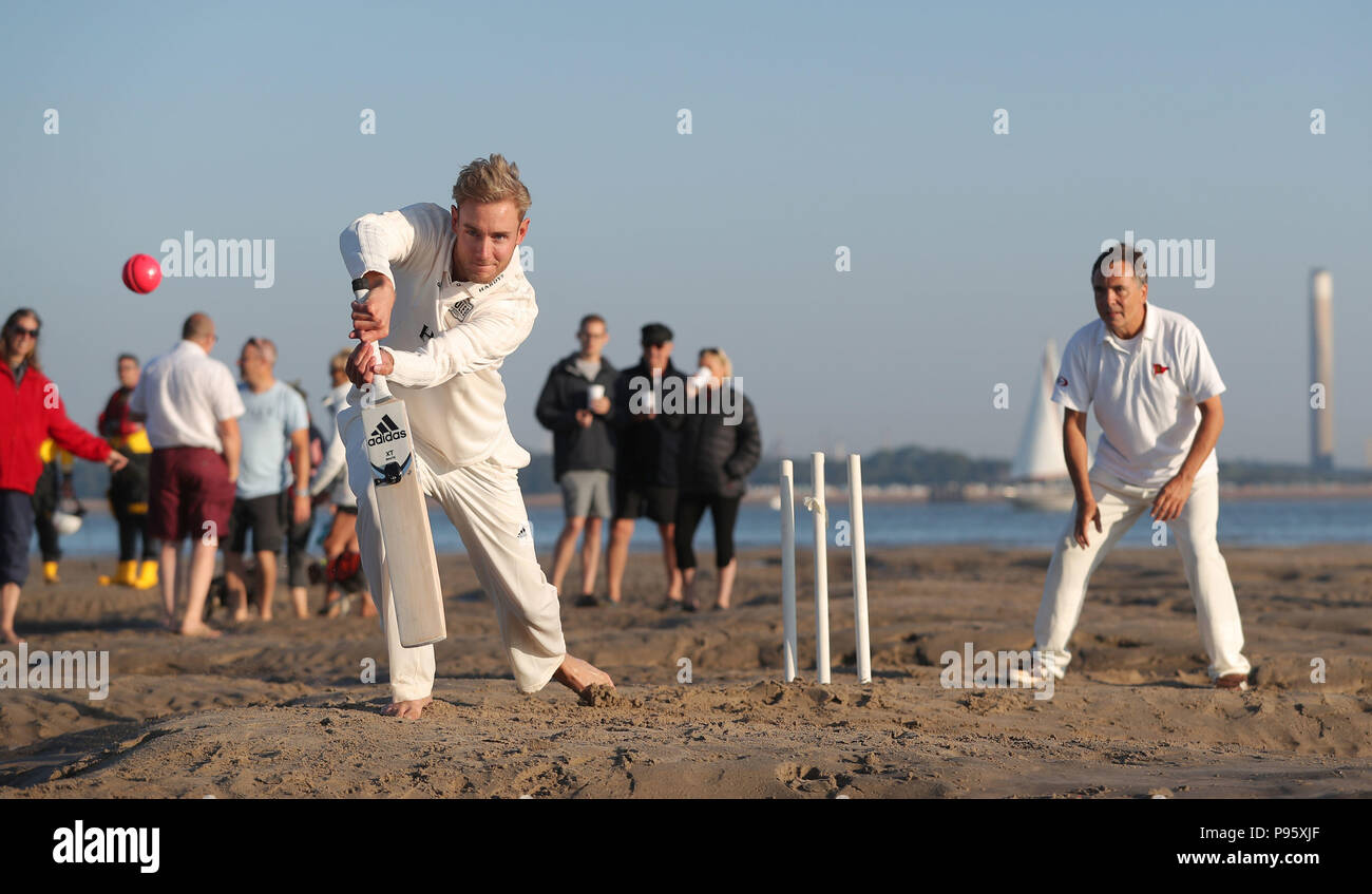 Annual bramble bank cricket match against island sailing club hi-res ...