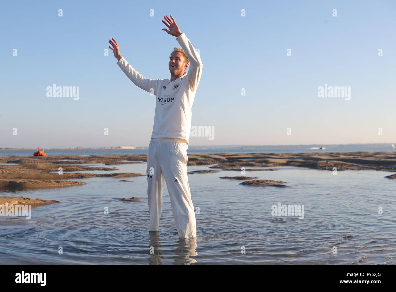 Annual bramble bank cricket match against island sailing club hi-res ...
