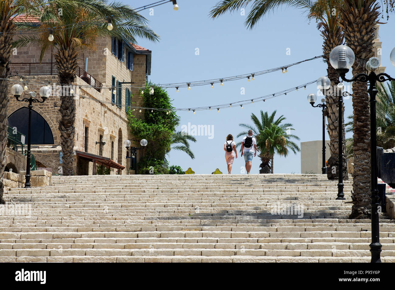 Historic Jaffa - oldest neighbourhood in Tel Aviv-Yafo, Israel Stock ...
