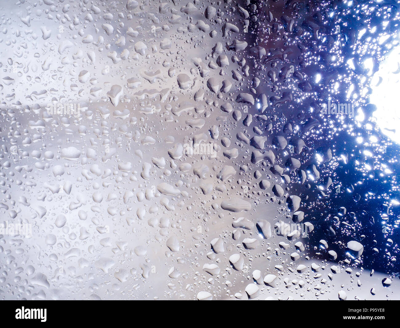 Rain drops on the glass, background, Natural Pattern of raindrops ...