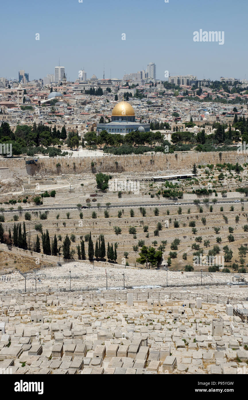 View of Jerusalem from the Mount of Olives (Israel Stock Photo - Alamy