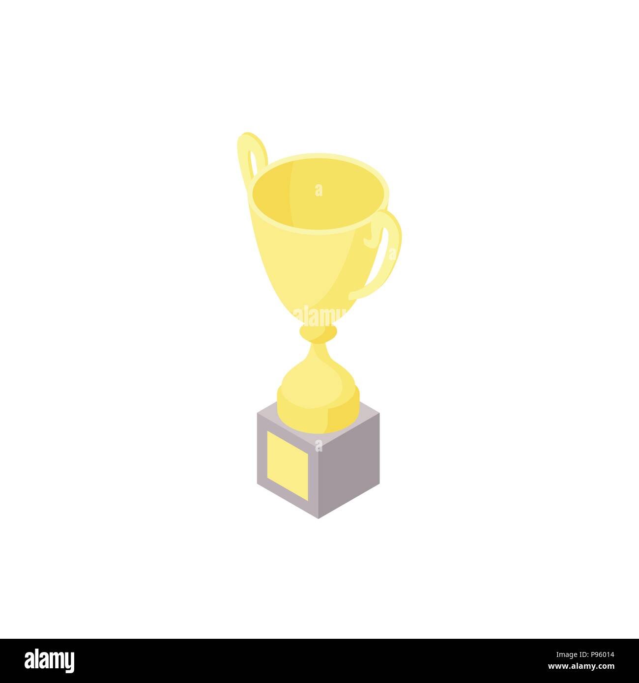 Low poly isometric trophy cup Stock Vector Image & Art - Alamy