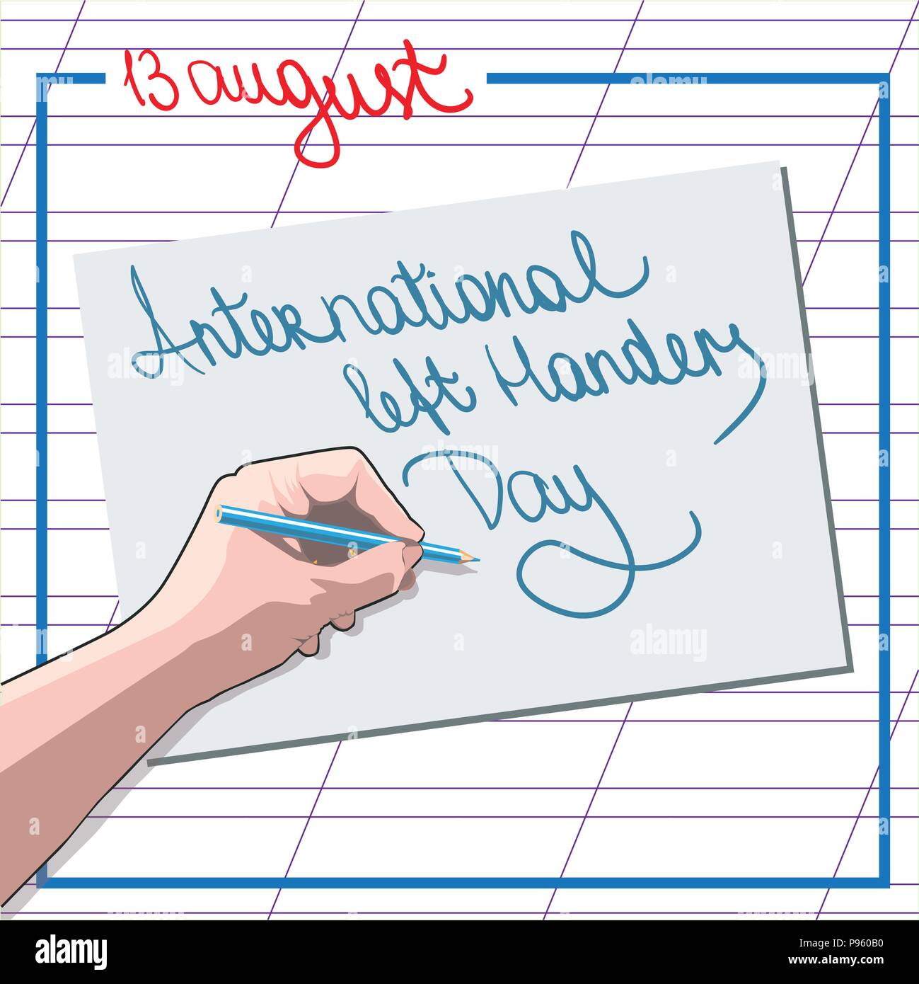 Vector illustration of a Stylish and Colorful text for International ...