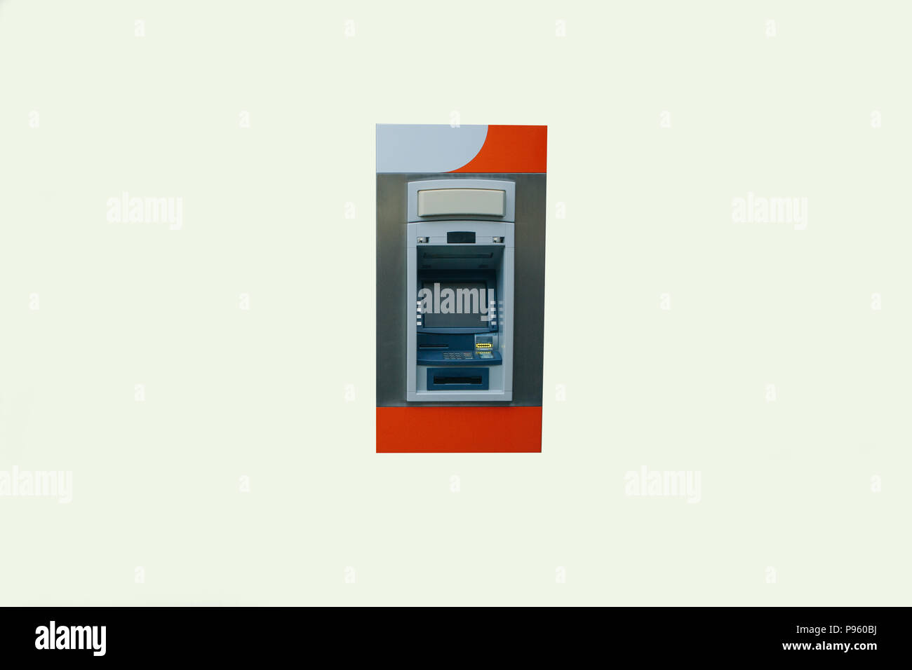 Modern street ATM machine for withdrawal of money and other financial ...