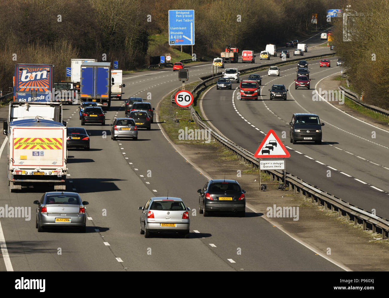 Road Signs Motorway Junction Sign Stock Photos & Road Signs Motorway ...