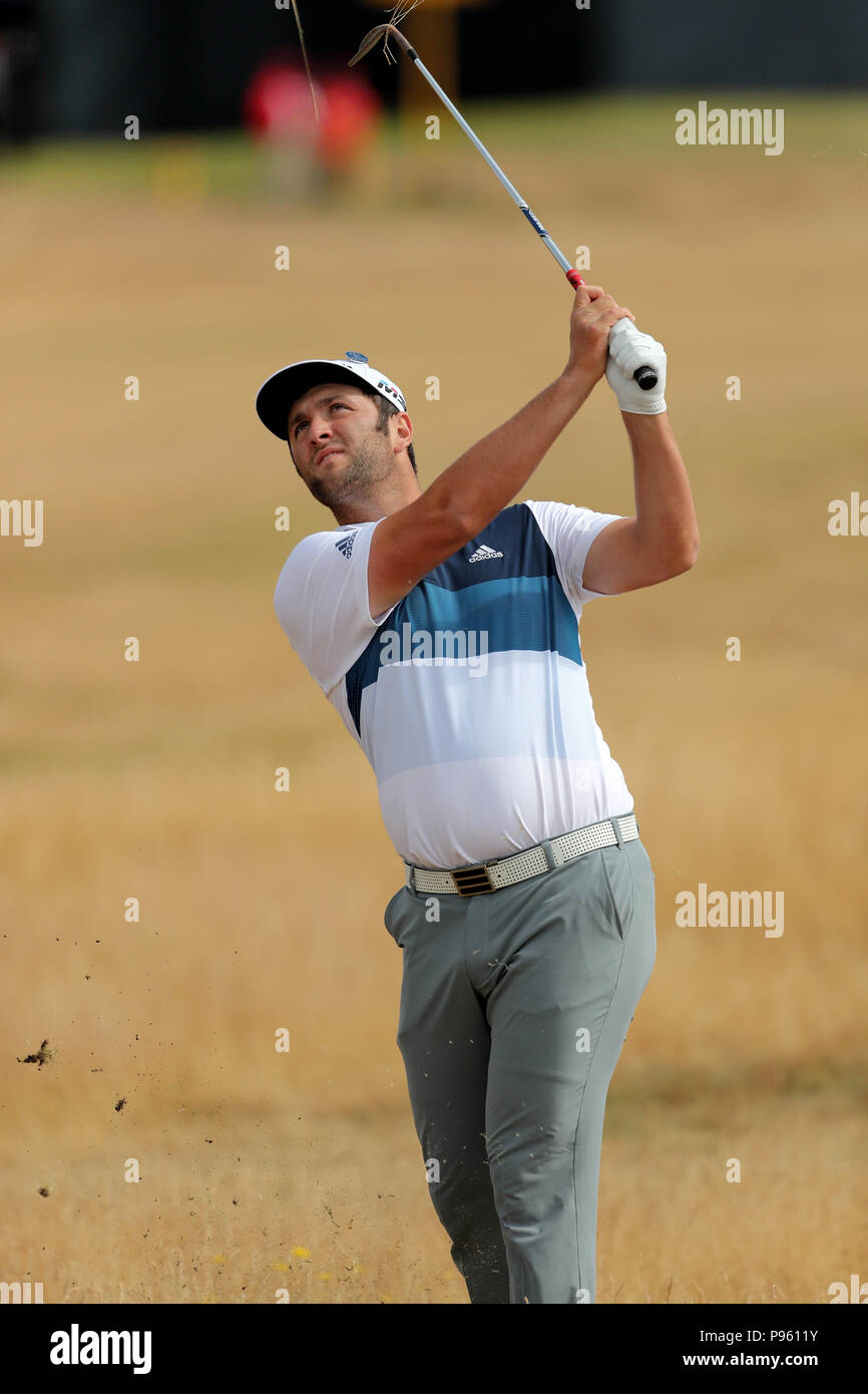 John Rahm during preview day one of The Open Championship 2018 at ...