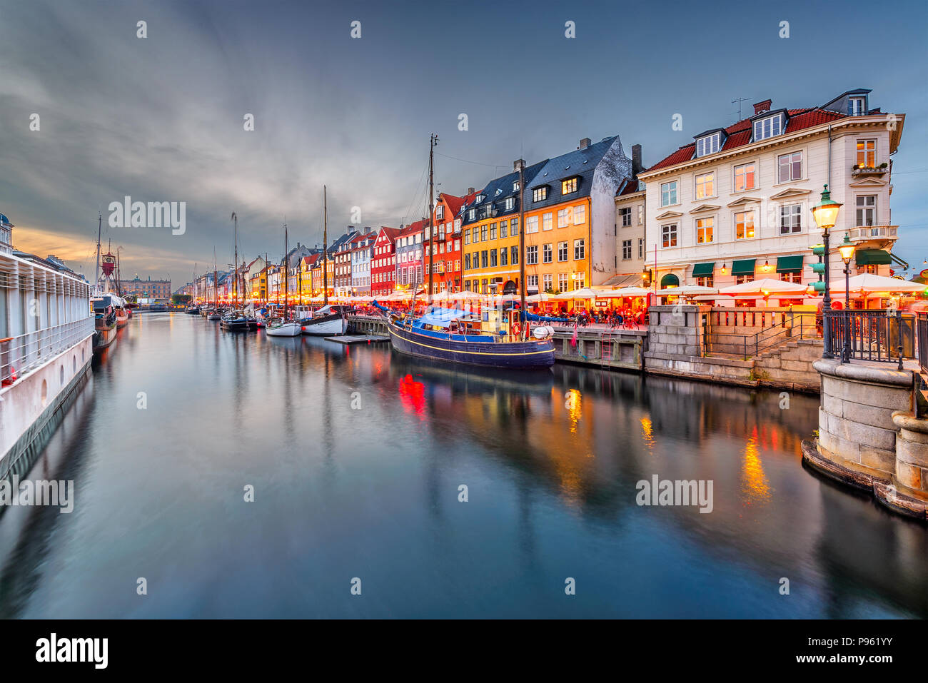 Denmark copenhagen nyhavn district on hi-res stock photography and ...