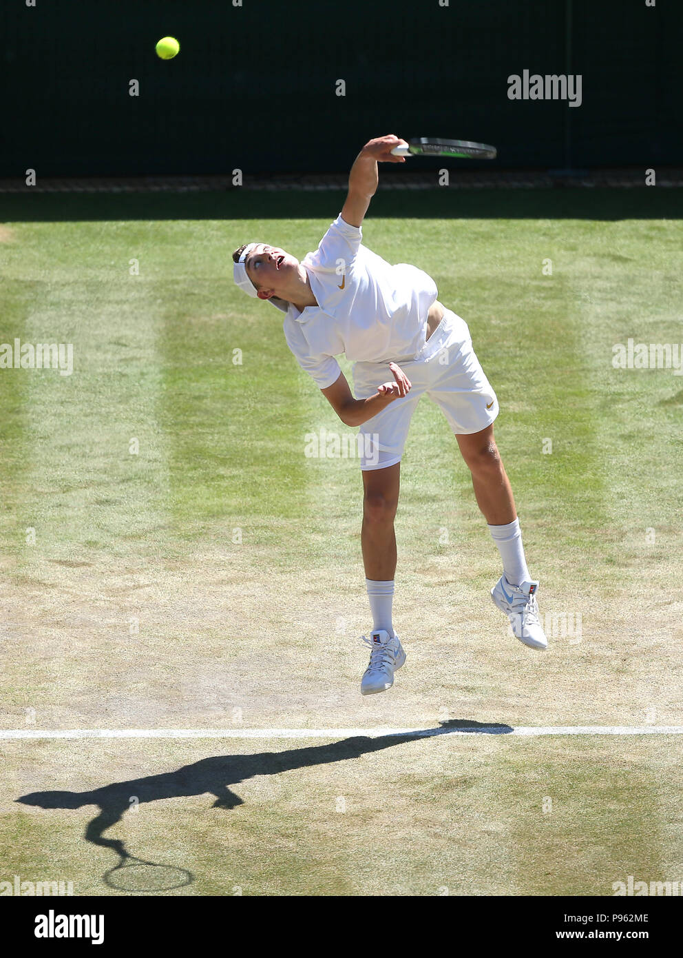 Jack Draper during the Boys' Singles Final on day thirteen of the ...