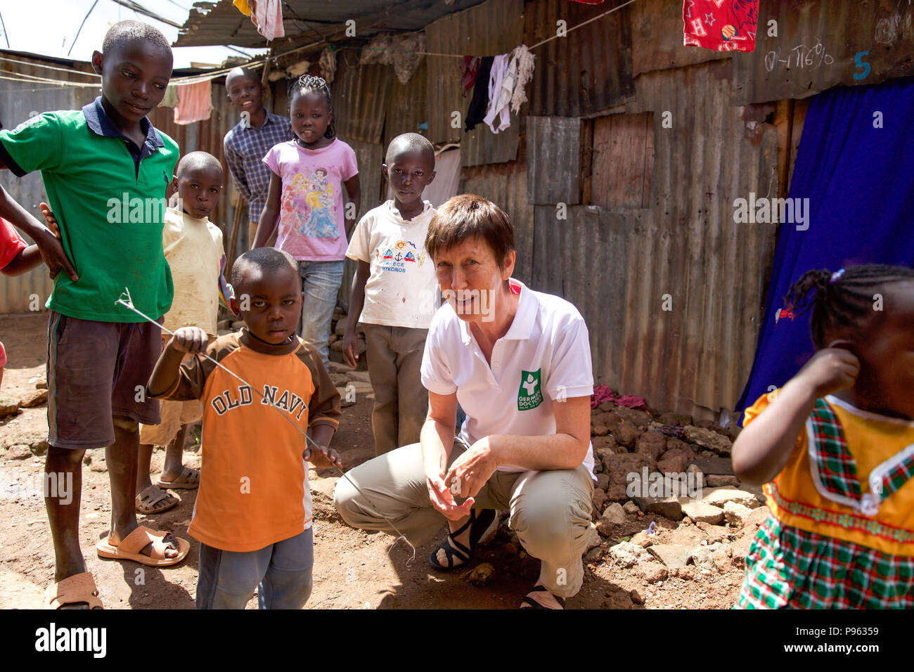 German doctors provide medical help in slums of Nairobi - Kenya Stock ...