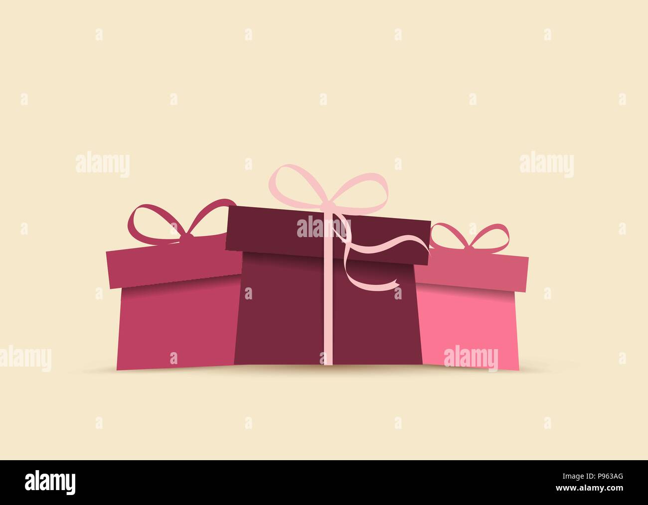 Vector illustration of gift. Colorful background with presents Stock ...