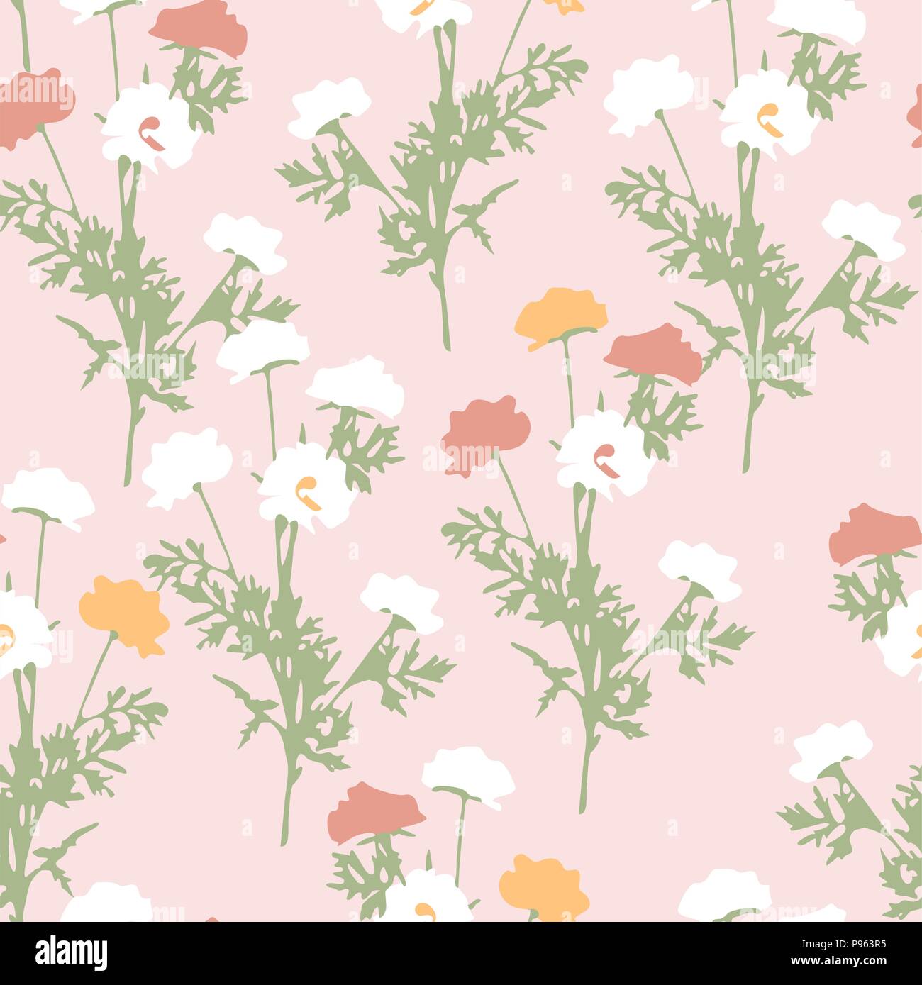 Wild herb bouquet colorful Stock Vector Images - Alamy