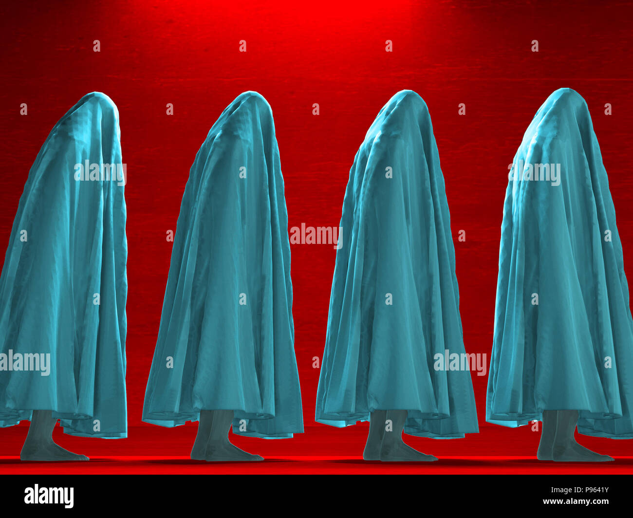 Human figures under cloth Stock Photo - Alamy