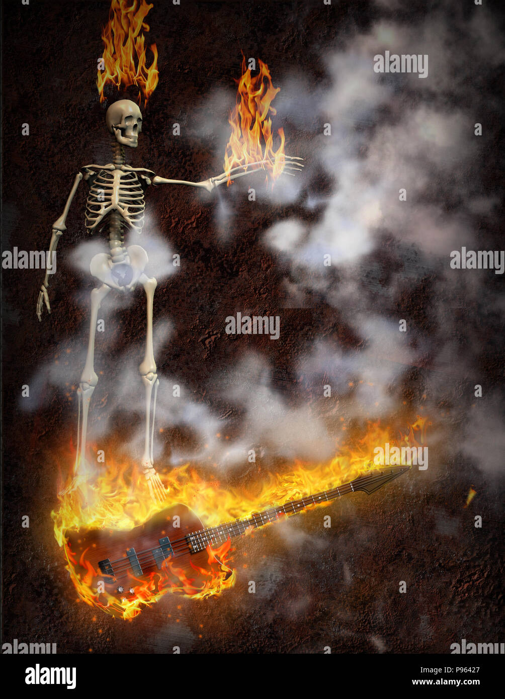 Skeleton guitar hi-res stock photography and images - Alamy