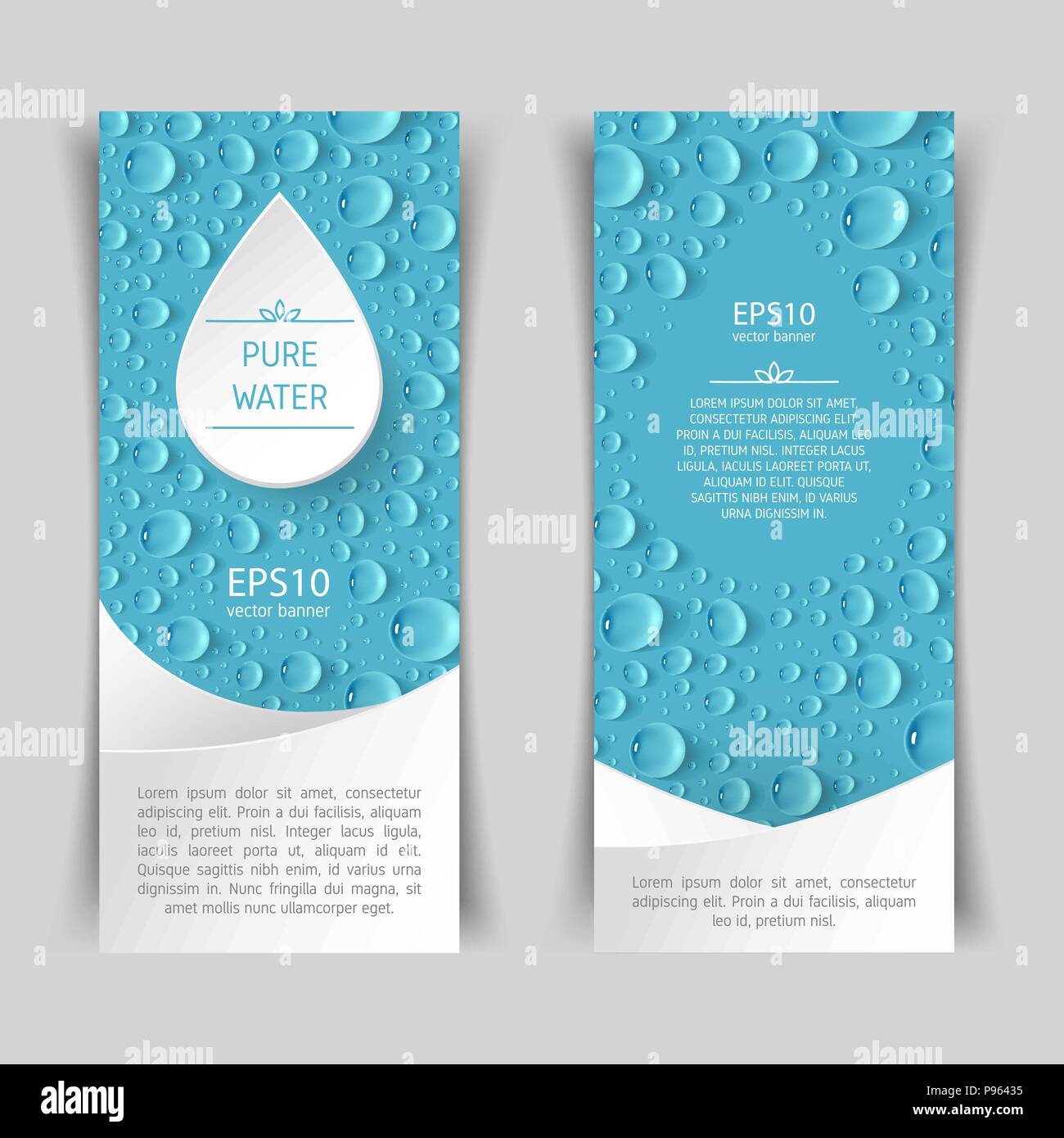 Water drop banner Stock Vector Image & Art - Alamy