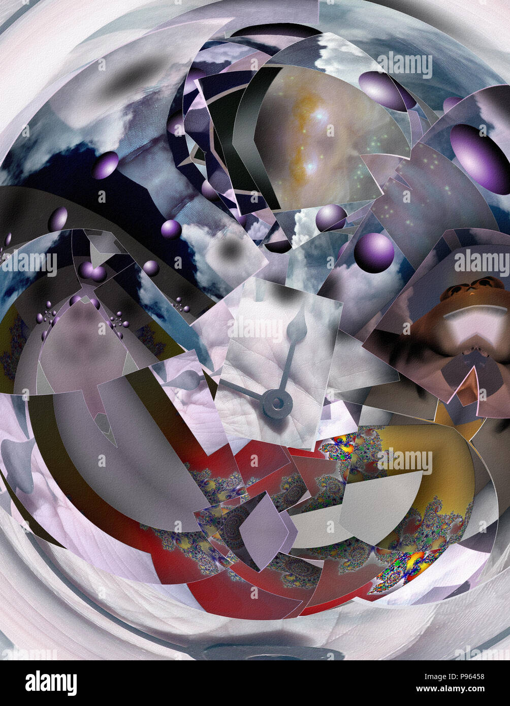 Time Clock Hands Surreal Abstract Stock Photo - Alamy