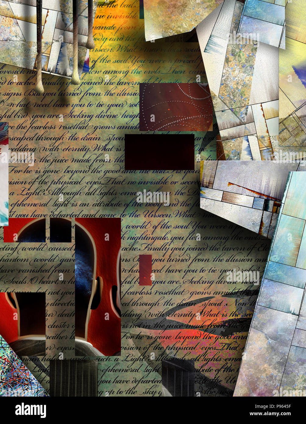 Sensual Abstract with Poem Stock Photo - Alamy