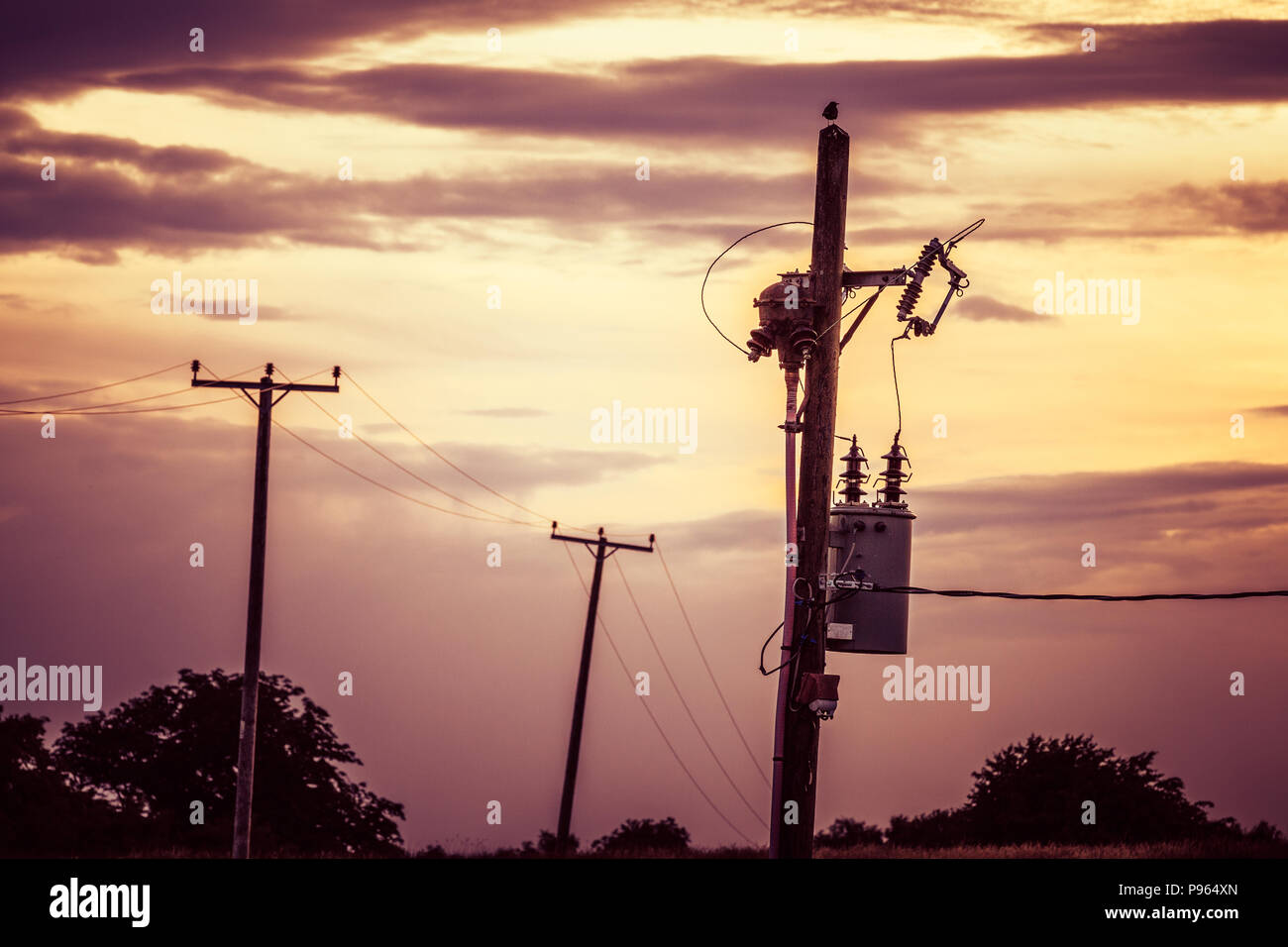 Candren road sunset candren farm hi-res stock photography and images ...